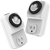 NICREW Outlet Timer, 24 Hours Programmable and Plug in Timer for ...