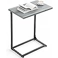 Amazon.com: Pipishell C-Shaped Side Table, C-Table for Sofa, Couch Table with Metal Frame, Large ...