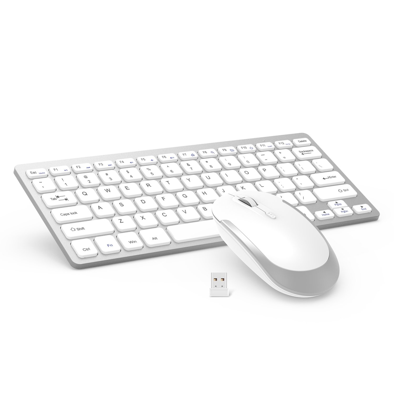 Buy Wireless Keyboard Mouse Jelly Comb 2 4GHz Ultra Thin Compact 