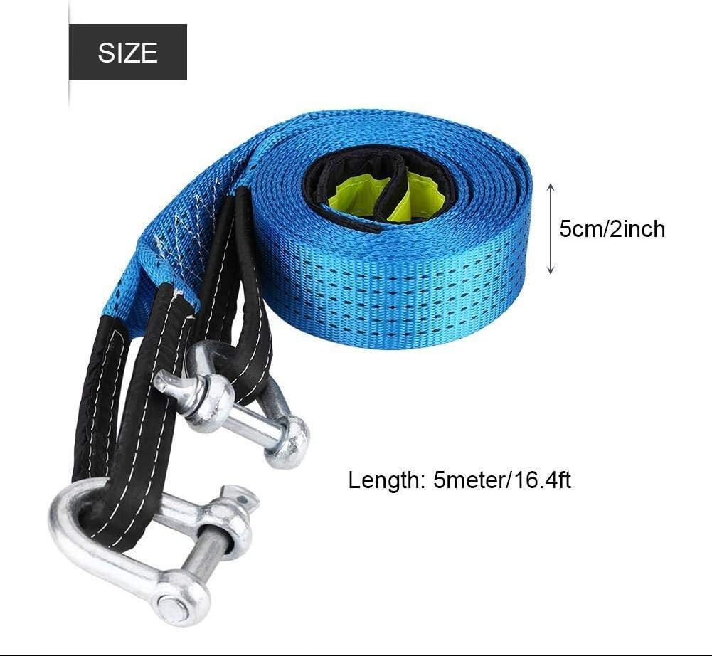 Broco Car Trailer Tow Rope Road Recovery Towing Cable with Reflective ...