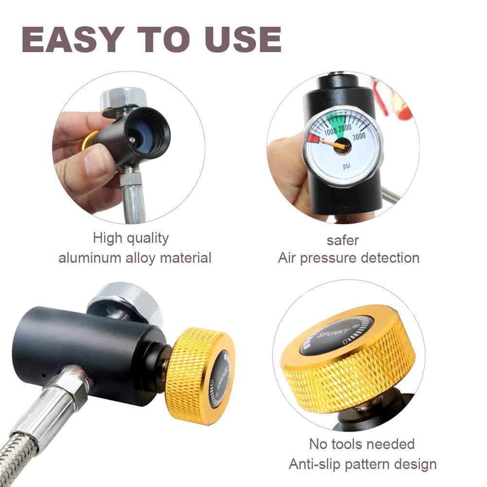 Mua CGA320 CO2 Cylinder Refill Adapter Hose, CO2 Refill Station Connector Kit for Filling Blue ...