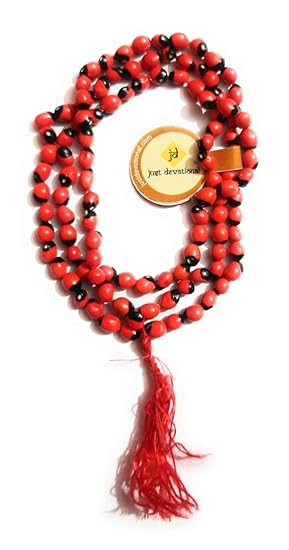Buy Just Devotional - Natural Gunja mala Rakta gunja mala/Gurinvida ...