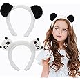 Amazon.com: Melbelia Animal Ear Headbands, 2 Pcs Plush Panda Ears ...