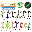 Amazon.com: Lizards Toys,8 Piece Mini Rubber Lizard Set,Food Grade ...