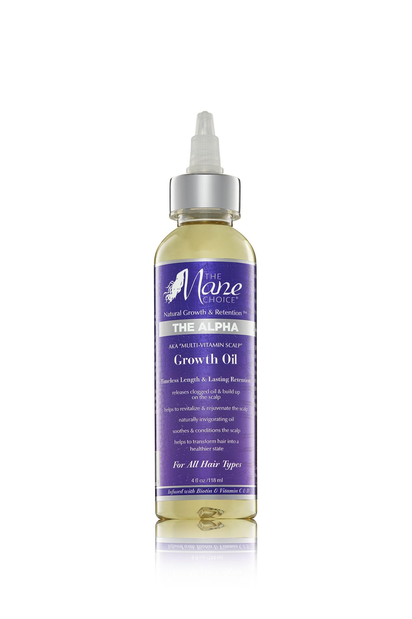 The Mane Choice Alpha Multi-Vitamin Scalp Hair Growth Oil, 4 Fl Oz, 1 ...