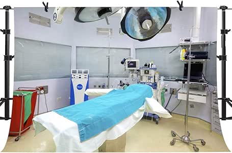 Amazon.com : PHMOJEN Hospital Operating Room Photography Backdrop ...