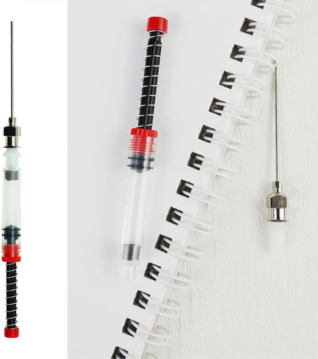 6 Pcs Fountain Pen Ink Syringe Spring Inking Filler Device Converter ...