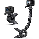 Amazon.com : Suptig Jaws Flex Clamp Mount Gooseneck Mount for GoPro ...