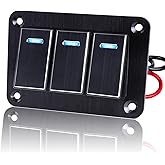Amazon.com: Nilight 2 Gang Rocker Switch Panel 3 Pin On Off Pre-Wired ...