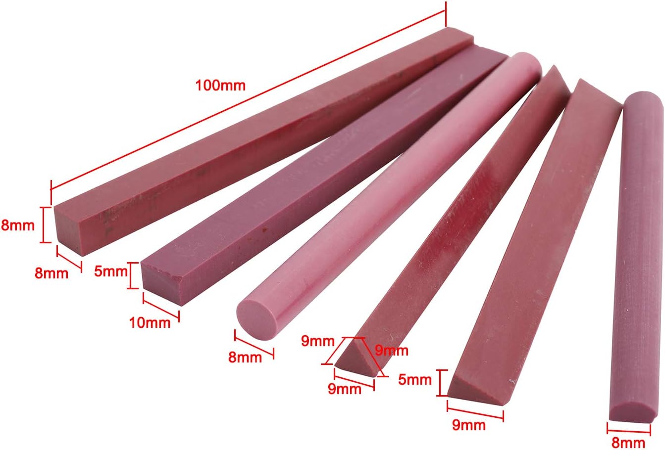 NiceDD 6pcs 3000# Ruby Stone/Whetstone Sharpening Stone Polishing Stone ...