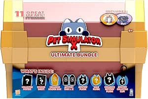 Amazon.com: PET SIMULATOR X - Red Treasure Chest Ultimate Bundle (12 ...