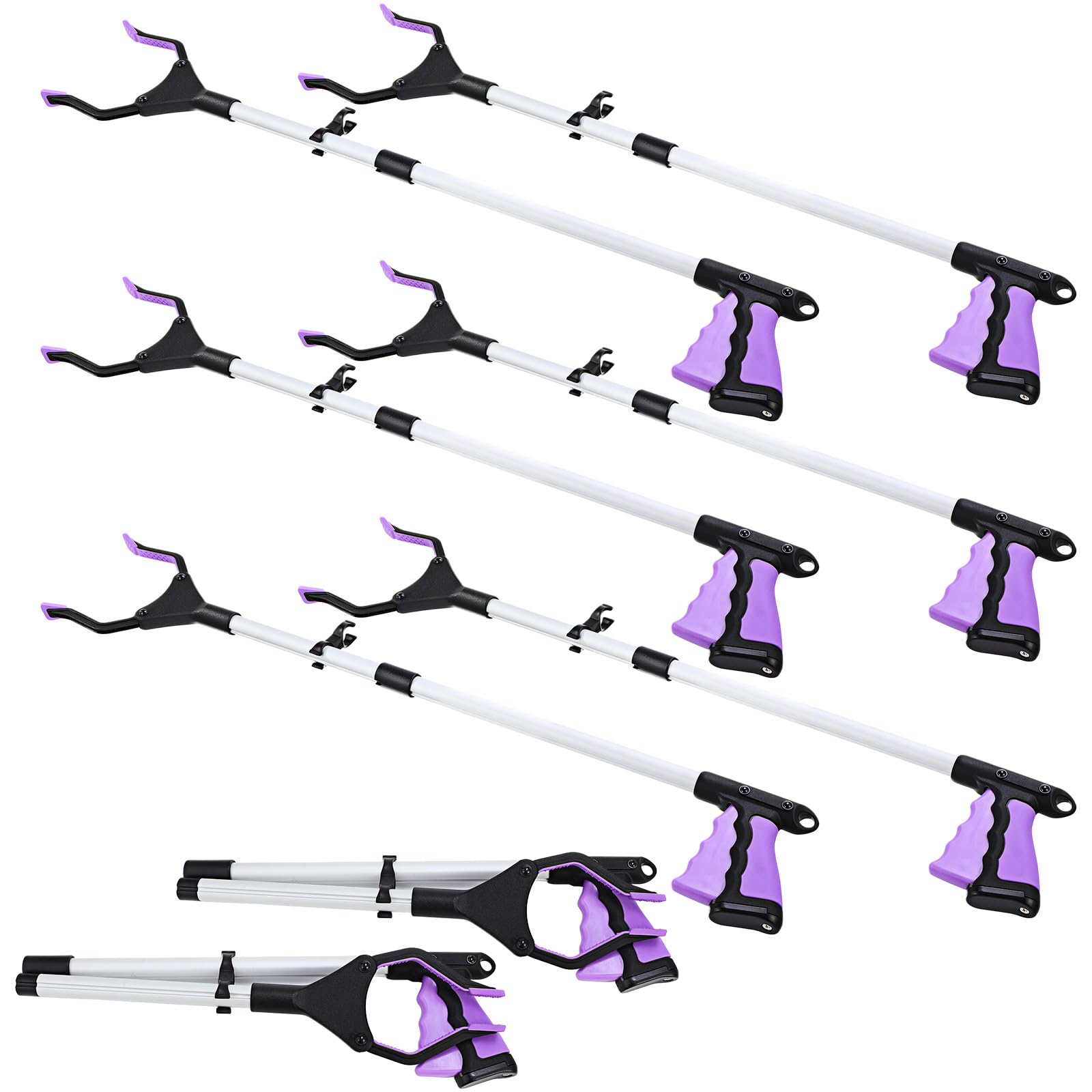 Ctosree 8 Pack Grabber Reacher Tool for Elderly 32 Inch Foldable Pick ...