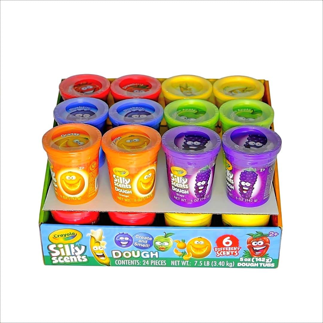 Mua Crayola Dough, Silly Scents - 24x5oz Scented Playdough Pack in 6 ...