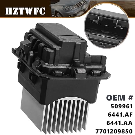 HZTWFC Heater Blower Fan Motor Resistor 7701209850 509961 6441.AF ...