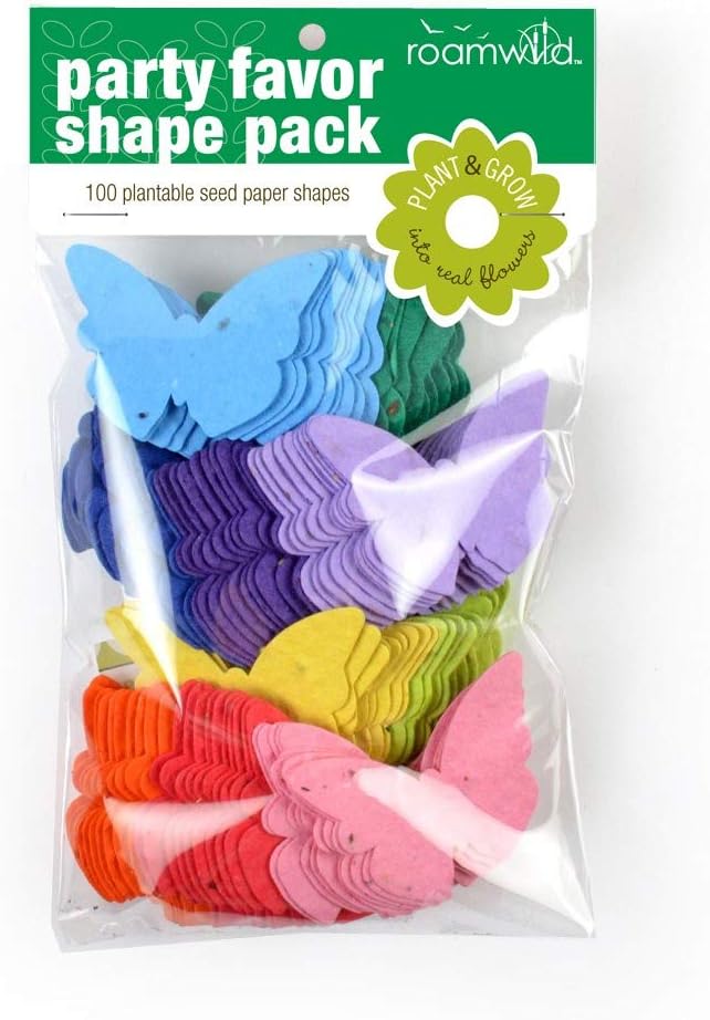Seeded Paper Shapes – Pack of 100 Plantable Seed Paper Shapes ...