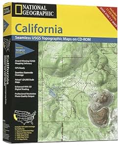 Amazon.com: National Geographic TOPO! California Map CD-ROM (Windows)
