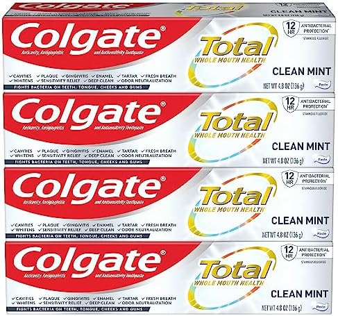 Colgate Total Toothpaste with Whitening, Mint 4 Pack price in Saudi ...