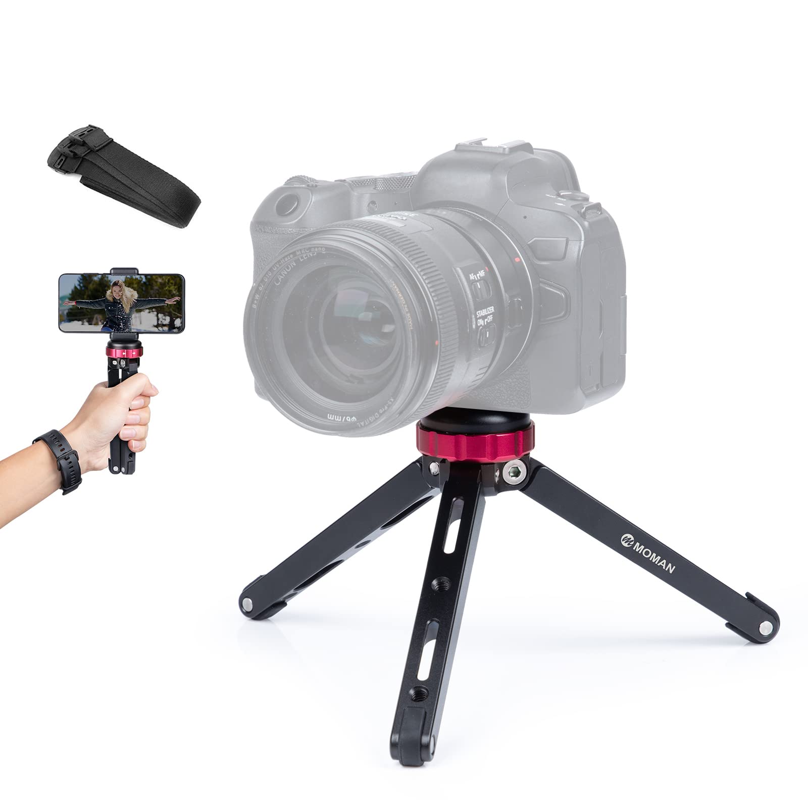 Mua Mini Camera Tripod, Moman Tabletop Short Tripod Desktop TR01 with 1 ...