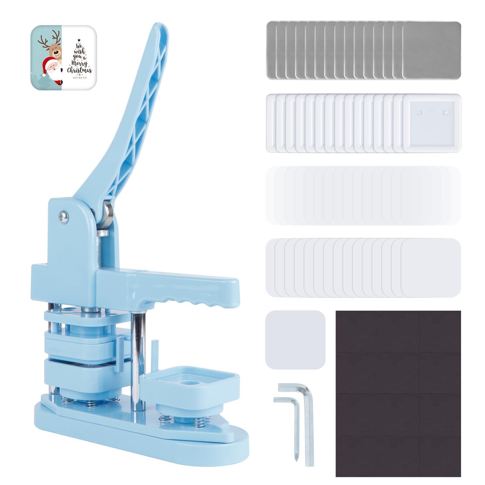 Fridge Magnet Button Maker Machine, Square-Shaped Pin Maker Machine for ...