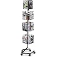 Amazon.com: VEVOR Brochure Display Rack, 4-Tier 32 Pockets Rotating ...