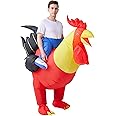 Amazon.com: VURPOKSI Inflatable Ride-on Rooster Costume Air Blow up ...