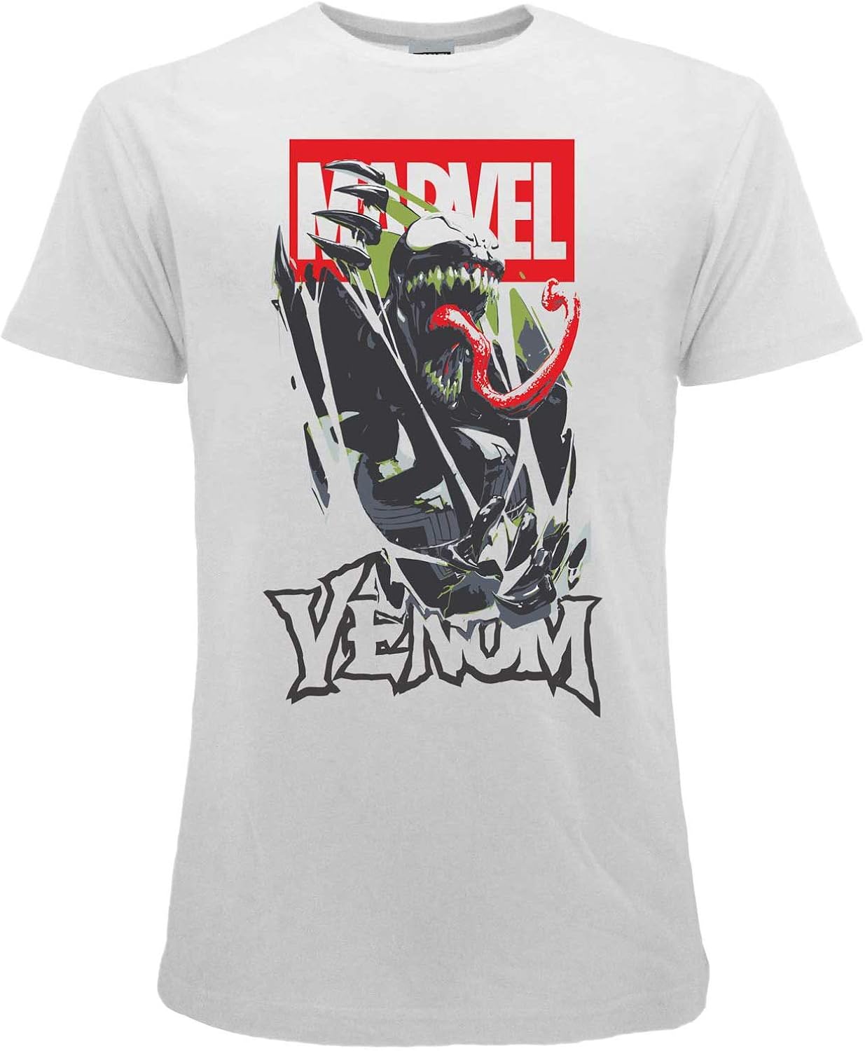Venom Original Marvel Official T-Shirt Adult Boy White Film: Amazon.co ...