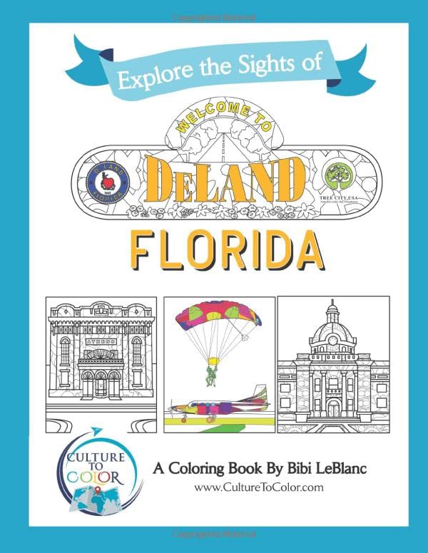Amazon.com: Culture To Color DeLand: Explore the Sights: Coloring ...