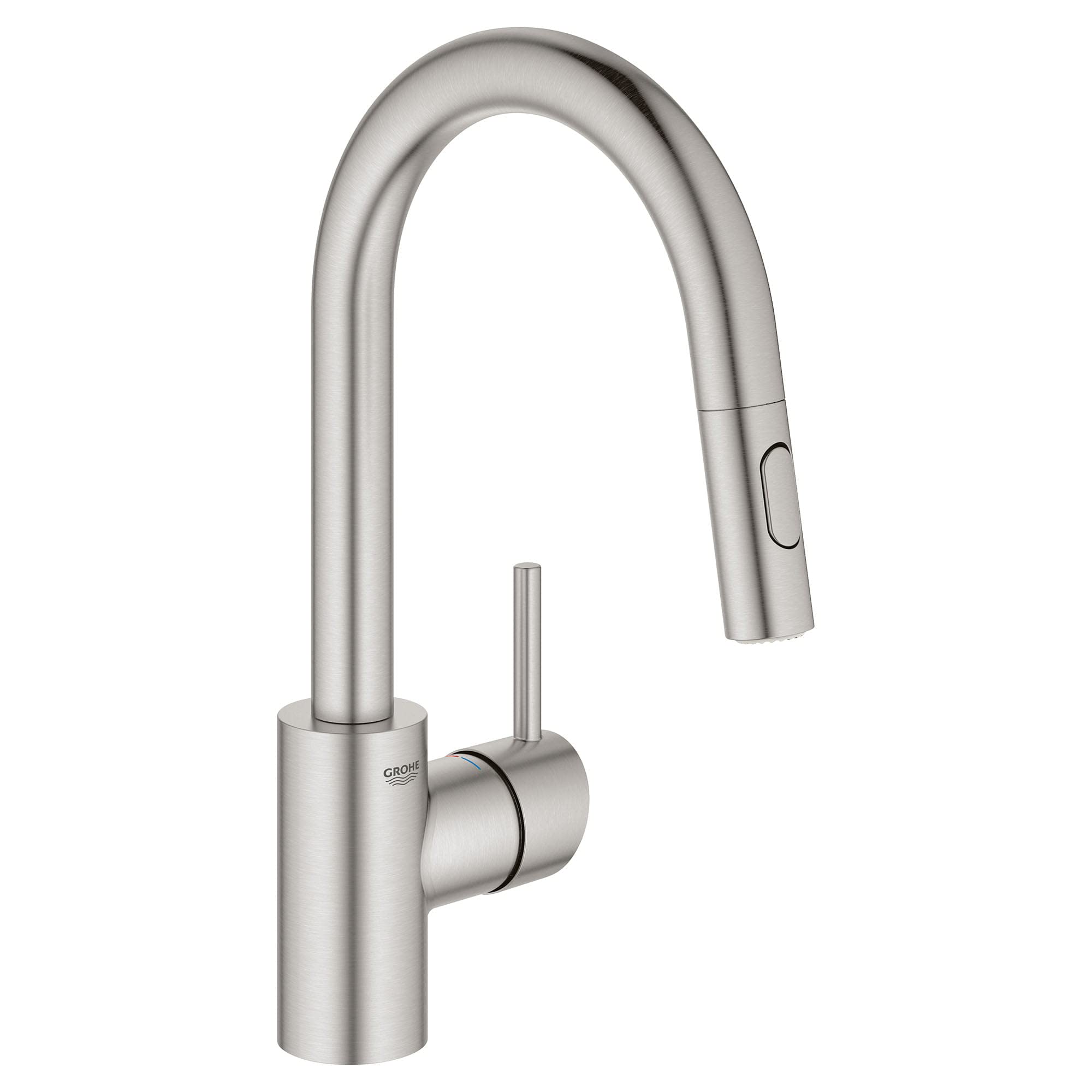 GROHE 31479DC1 Concetto Pull-down Bar Kitchen Faucet with sprayer ...