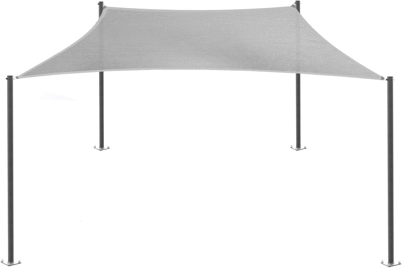 Amazon.com : E&K Sunrise Reinforcement Large Sun Shade Sail 20' x 24 ...