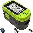 Amazon.com: ChoiceMMed Light Green Finger Pulse Oximeter - Blood Oxygen ...