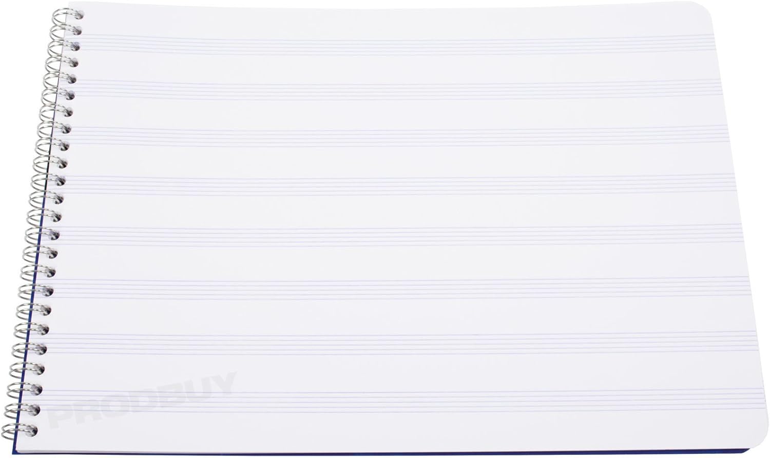 A4 Landscape Spiral Music Sheet Notebook Blank 50 Page 8 Stave Notation ...