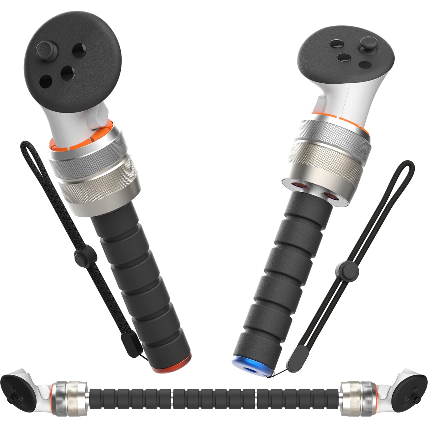 YEZRO Dual VR Game Handles for Meta Quest 3/Quest 3s - Aluminum Long ...