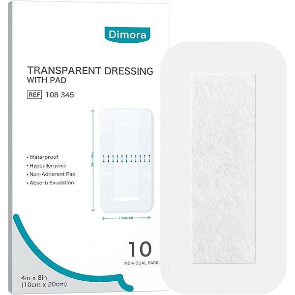 Large Bandaids Waterproof Incision Wraps For Large Wounds - 4x10 Inch ...
