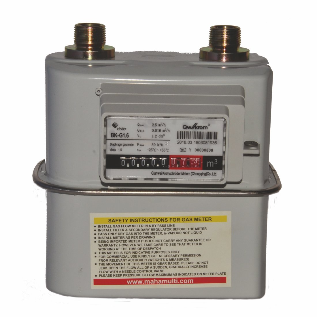 COMMERCIAL GAS FLOW METER (G 1.6): Amazon.in: Industrial & Scientific