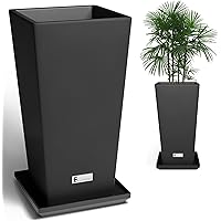 Amazon.com : Elevens Outdoor Planter Larger Flower Pots Indoor Taper ...