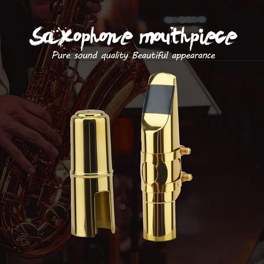 Mua Alto Sax Saxophone Mouthpiece w/Cap & Ligatures, Brass Metal Eb ...