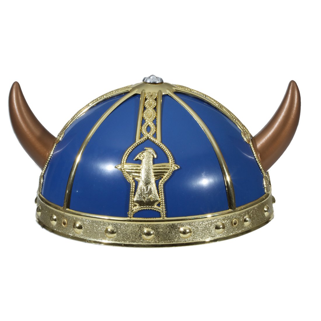 NET TOYS Wikinger Helm Kinder Wikingerhelm Gold-blau Vikinger ...
