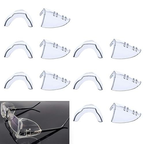 Korty 6 Pairs Eye Glasses Side Shields, Flexible Slip on Side Shields ...