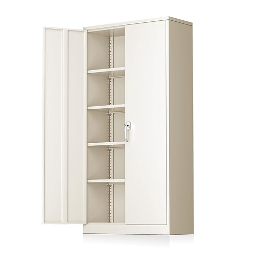 Atripark Steel Storage Storage Cabinet 72" Locking Metal Storage ...