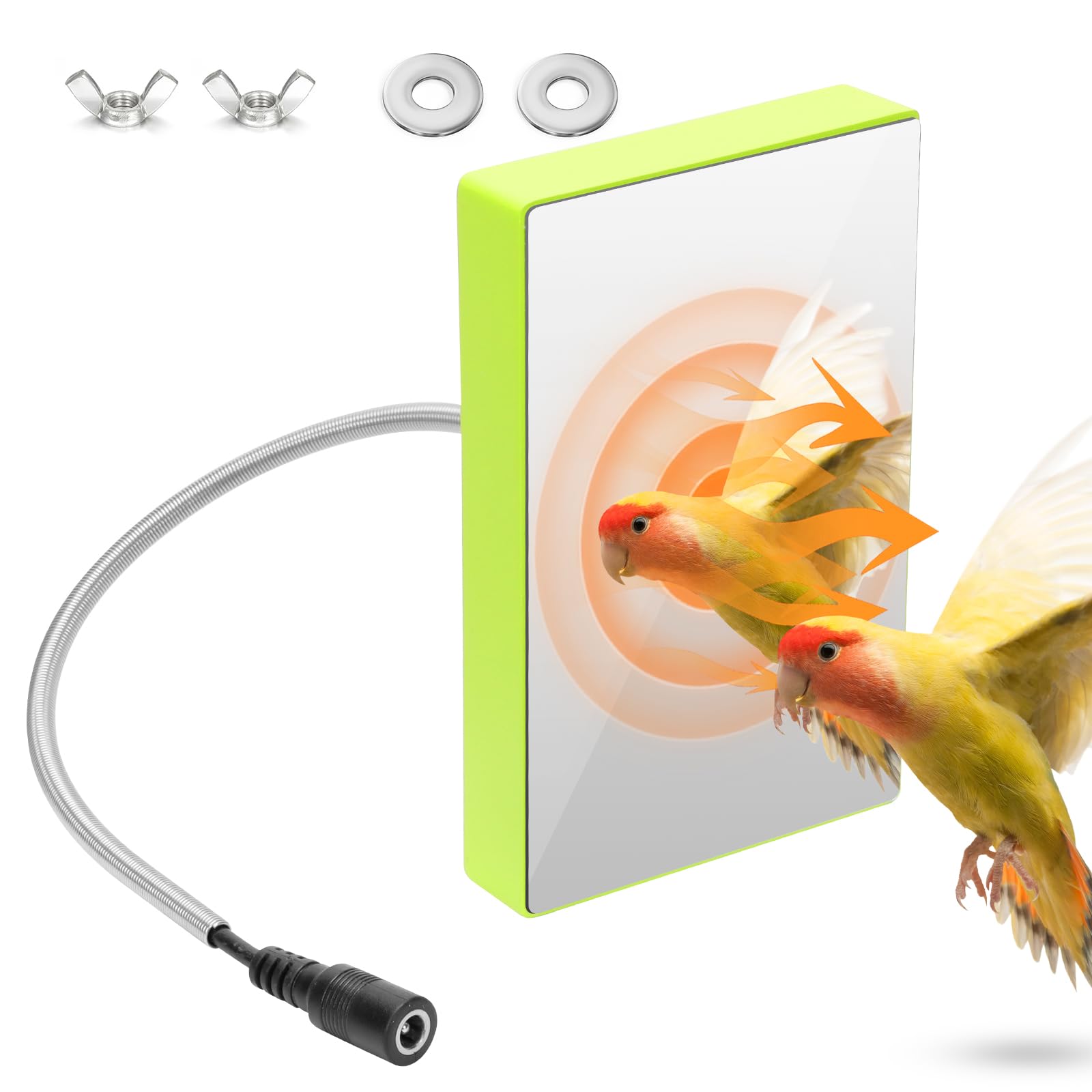 MECESOR Bird Cage Heater with Mirror, 12V Bird Heater for Cage Bird ...