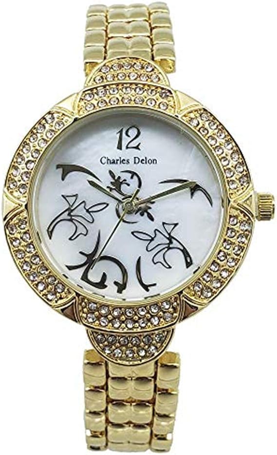 Charles Delon Women's Watches 5752LGMW Gold/Gold Stainless Steel Quartz ...