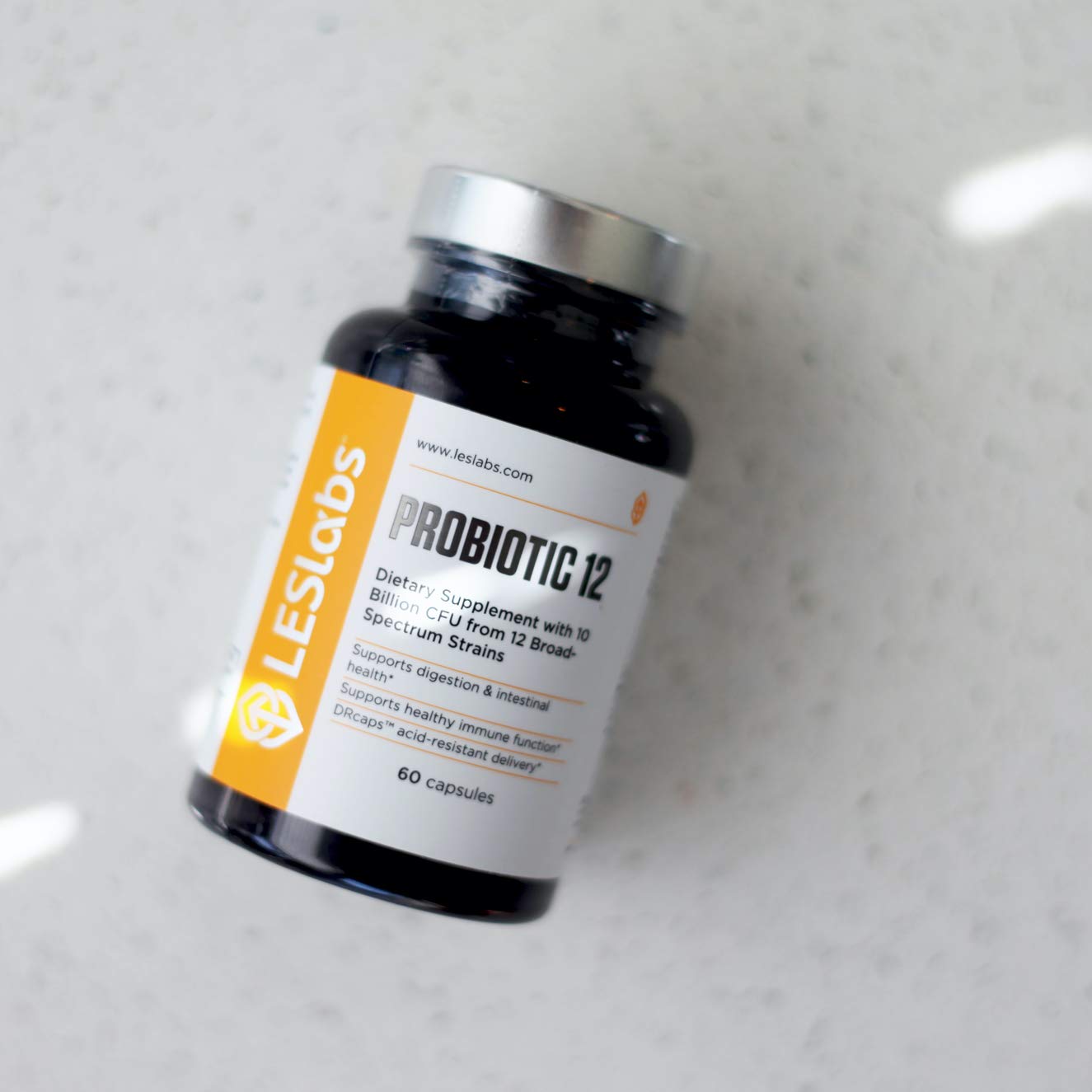 LES Labs Probiotic 12, Natural Supplement for Digestive & Immune Health ...