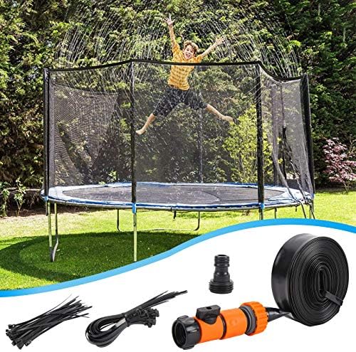 Lamly Zone 49.2Ft Trampoline Sprinkler Outdoor Trampoline Spray Water ...