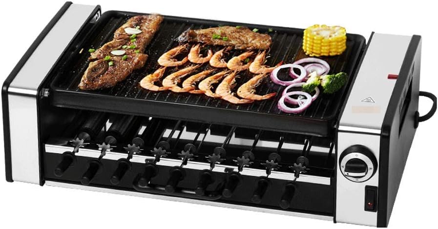 Review Electric grill and grill, multifunctional double/portable/light ...