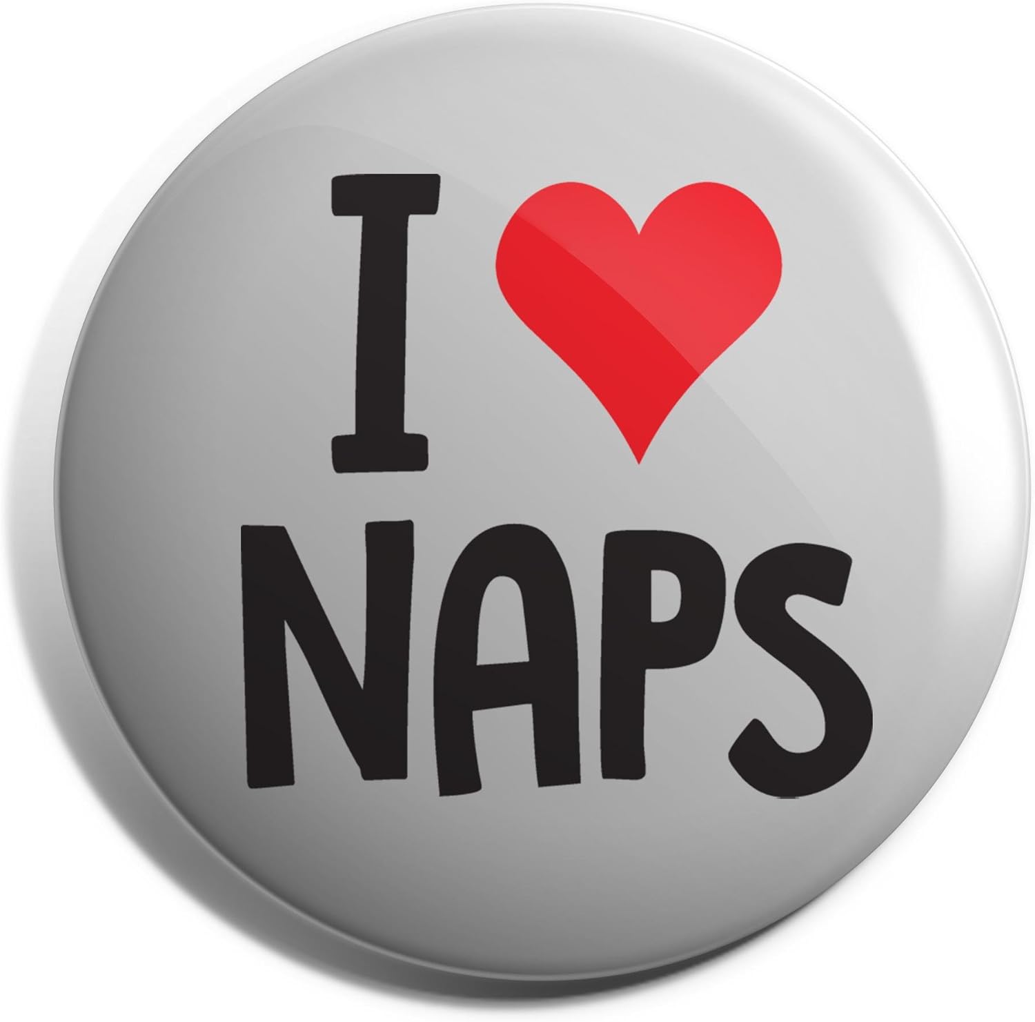 Hippowarehouse I Love Naps Badge Pin: Amazon.co.uk: Clothing