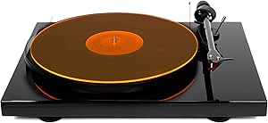 Amazon.com: Acrylic Turntable Mat - 11.75" OrangeLit Vinyl Record ...