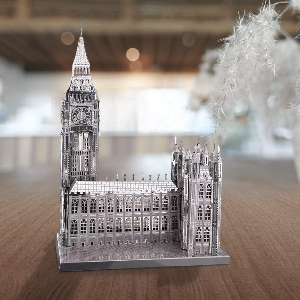 Piececool 3d Metal Model Kits for Adults – Big Ben DIY 3d Metal Jigsaw ...