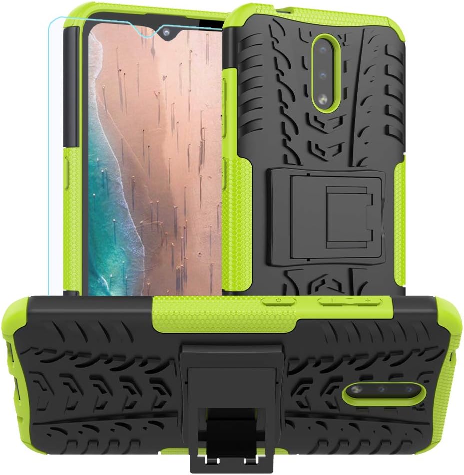 Nokia 2.3 case,with HD Screen Protector,PUSHIMEI Heavy Duty Shockproof ...