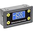 Amazon.com: DROK DC Battery Meter Auto Bi-Directional Detection, 12V ...
