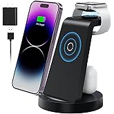 Amazon.com: Qoosea 3 in 1 Wireless Charging Station for Apple 15W Magnetic Foldable Travel ...